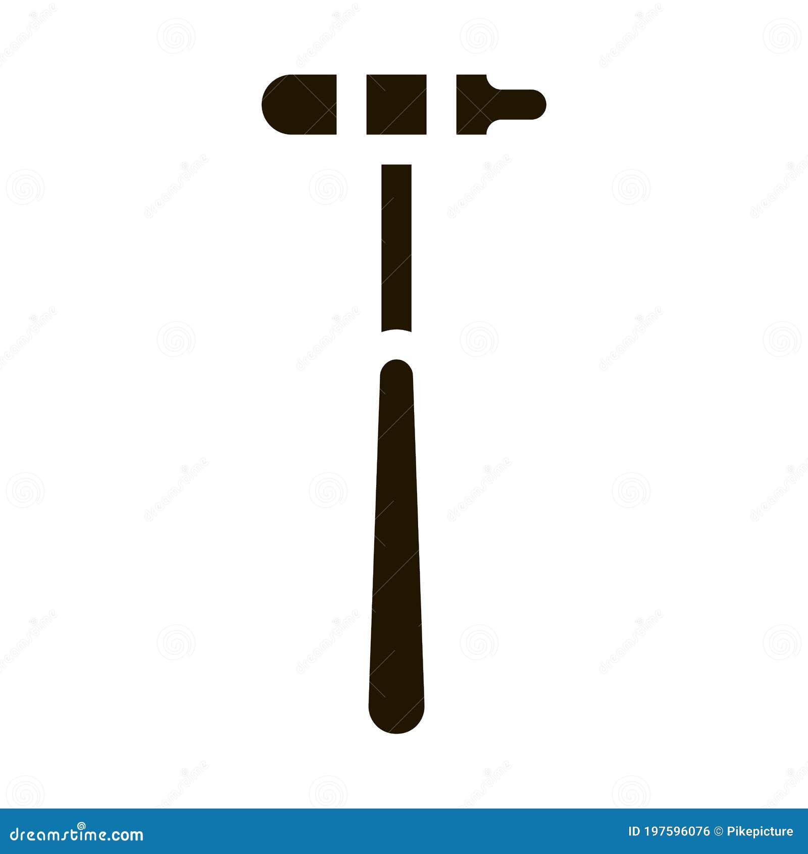Reflex Hammer Icon Vector Glyph Illustration Stock Vector ...