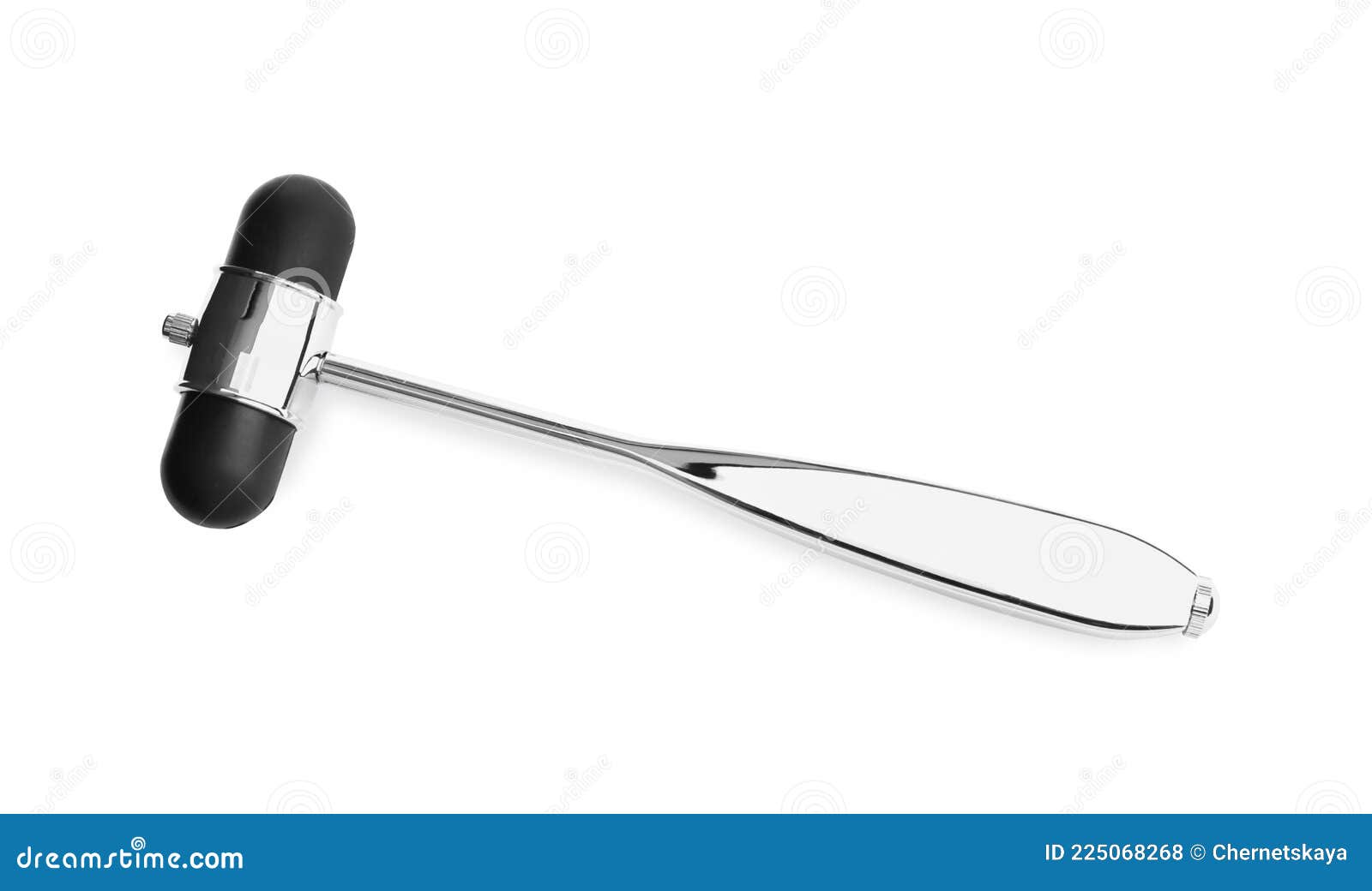 Reflex Hammer on White, Top View. Nervous System Diagnostic Stock Photo ...