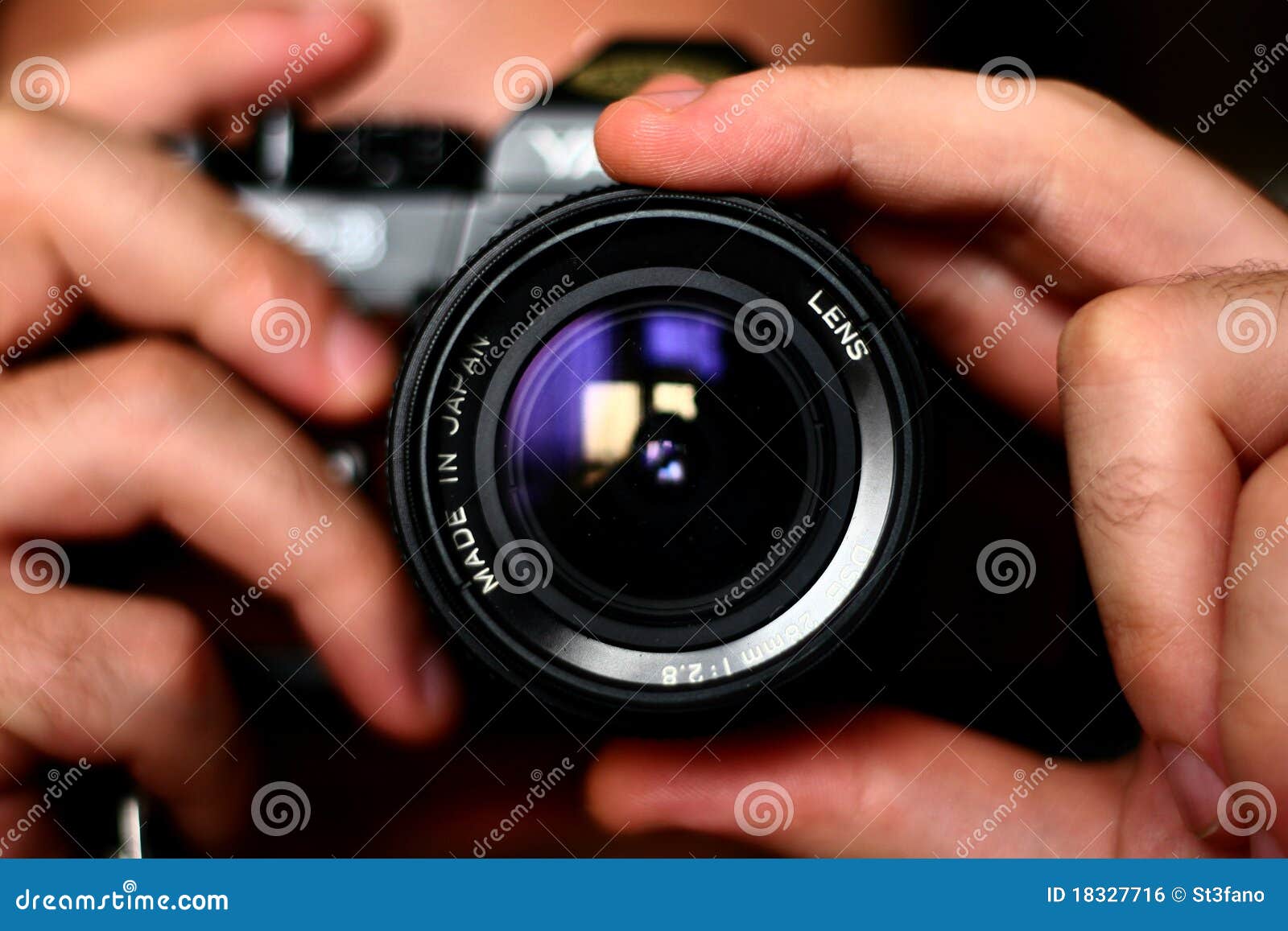 Reflex lens stock photo. Image of male, journalist, person - 18327716