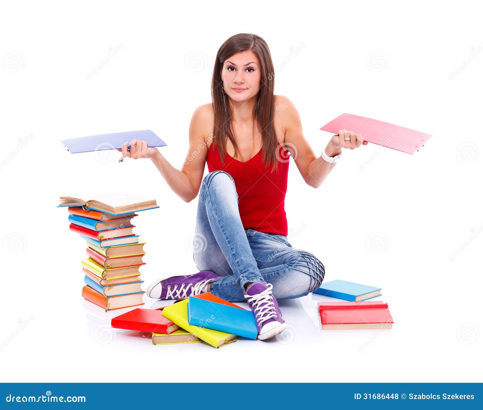 Reflexión del estudiante foto de archivo. Imagen de lindo - 31686448