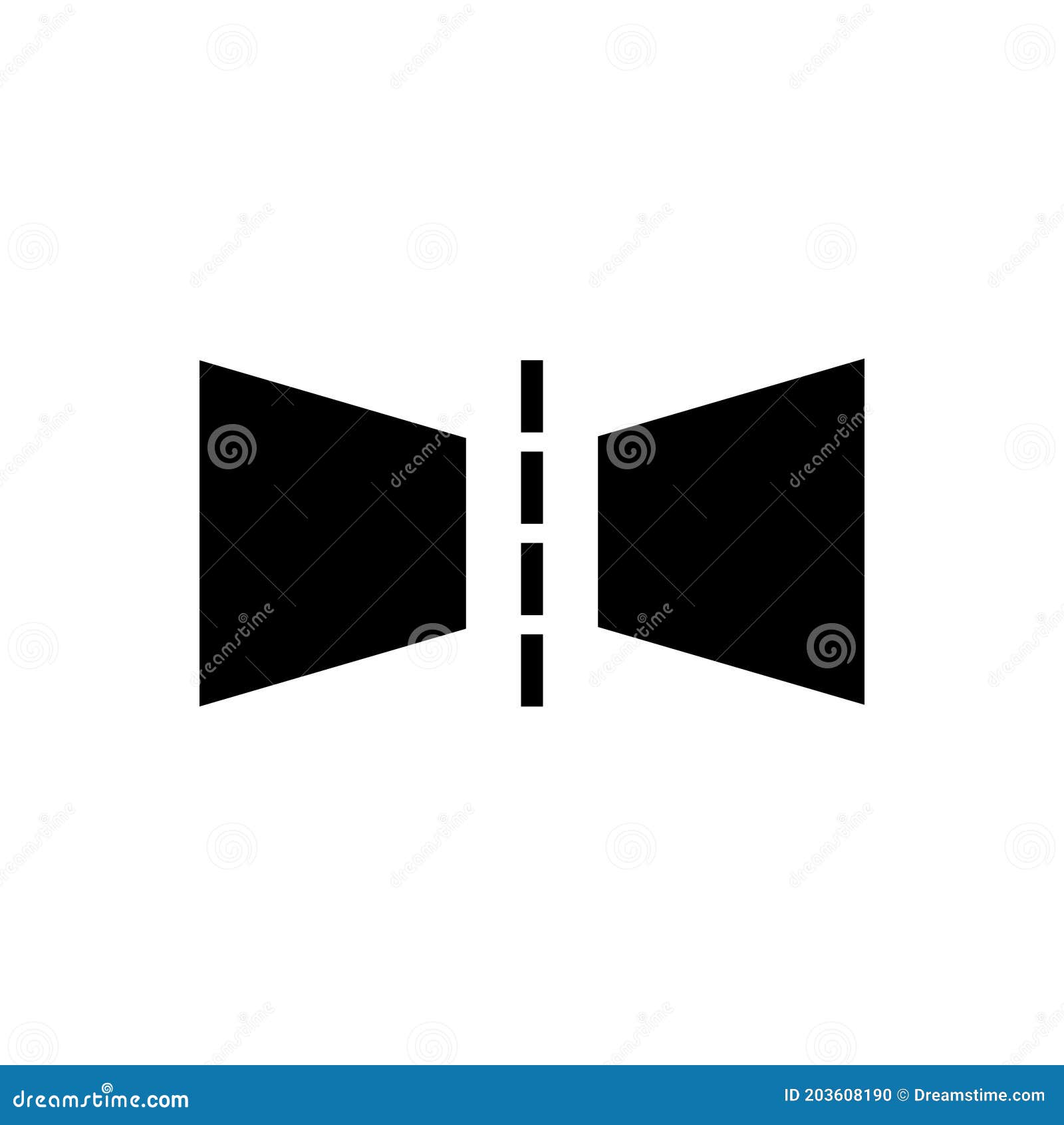 Reflexion Object Outline Icon. Symbol, Logo Illustration for Mobile ...