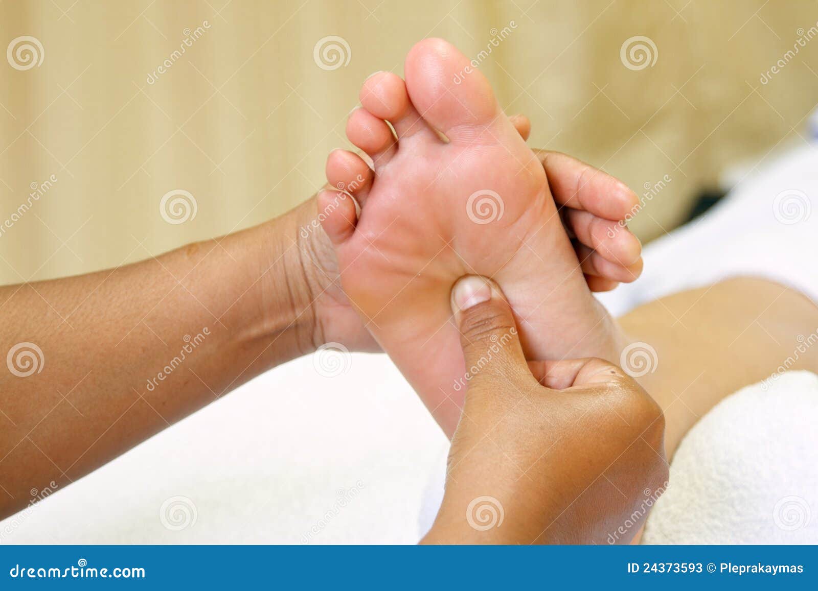 Reflexology Foot Massage Spa Foot Stock Image Image Of Herbal