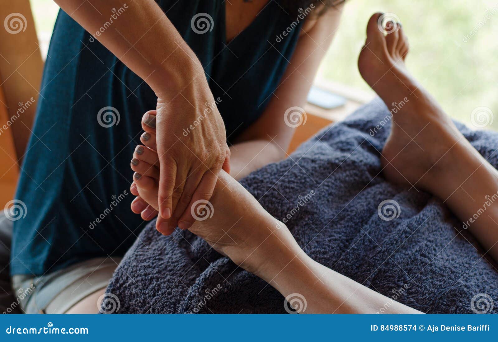 Reflexology Foot Therapist stock photo. Image of relax - 84988574