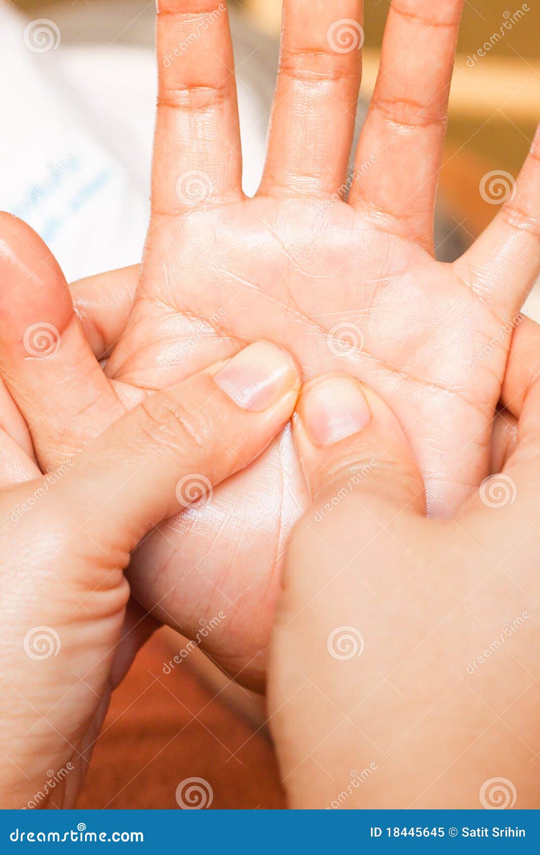 Reflexology Hand massage stock image. Image of thai, relaxation - 18445645