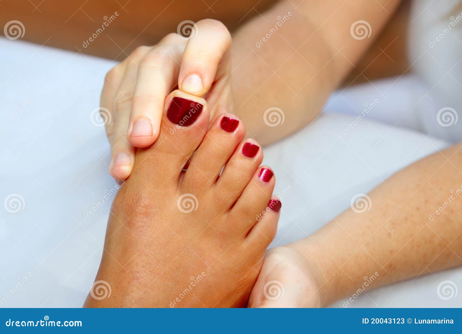 Reflexology Woman Feet Massage Therapy Stock Image - Image of medicine ...