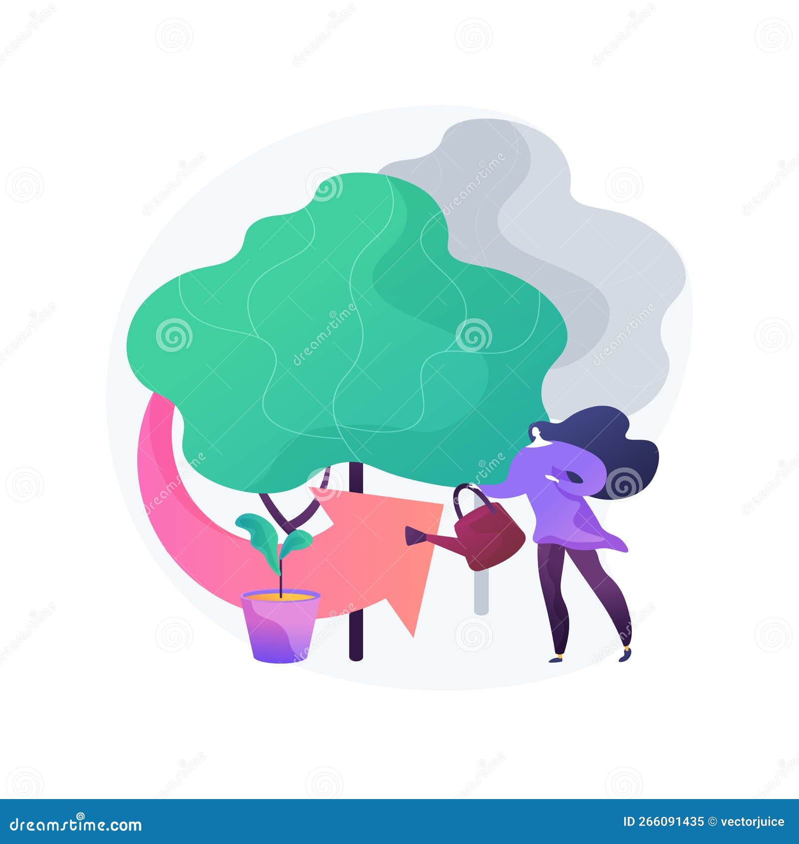 Reforestation Abstract Concept Vector Illustration Stock Vector ...