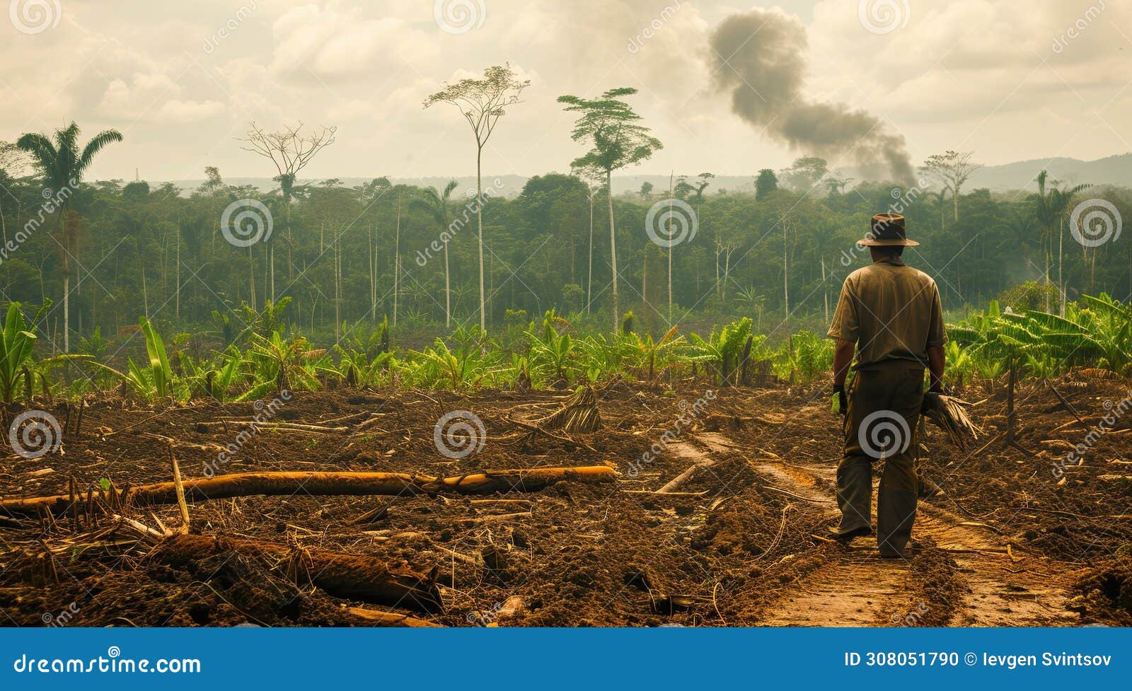 Reforestation Effort Mud-filled River Marks Aftermath of Logging ...
