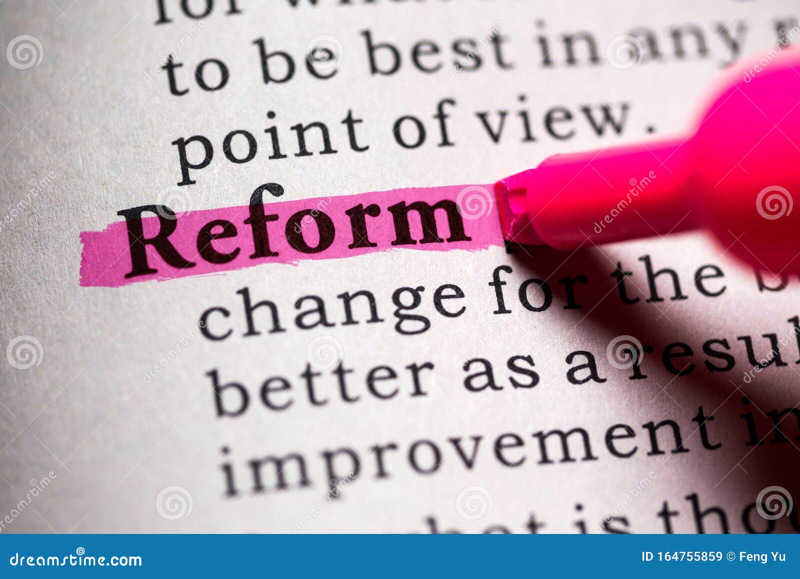 Definition of the Word Reform Stock Image - Image of reform, definition ...