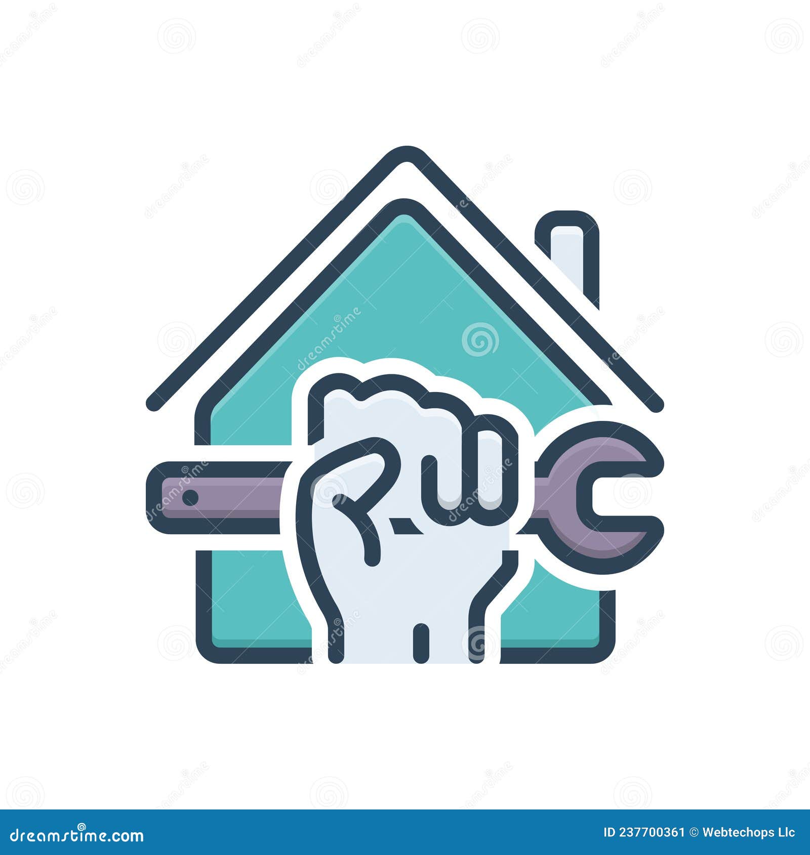 Color Illustration Icon for Reform, Repair and Tools Stock Illustration ...