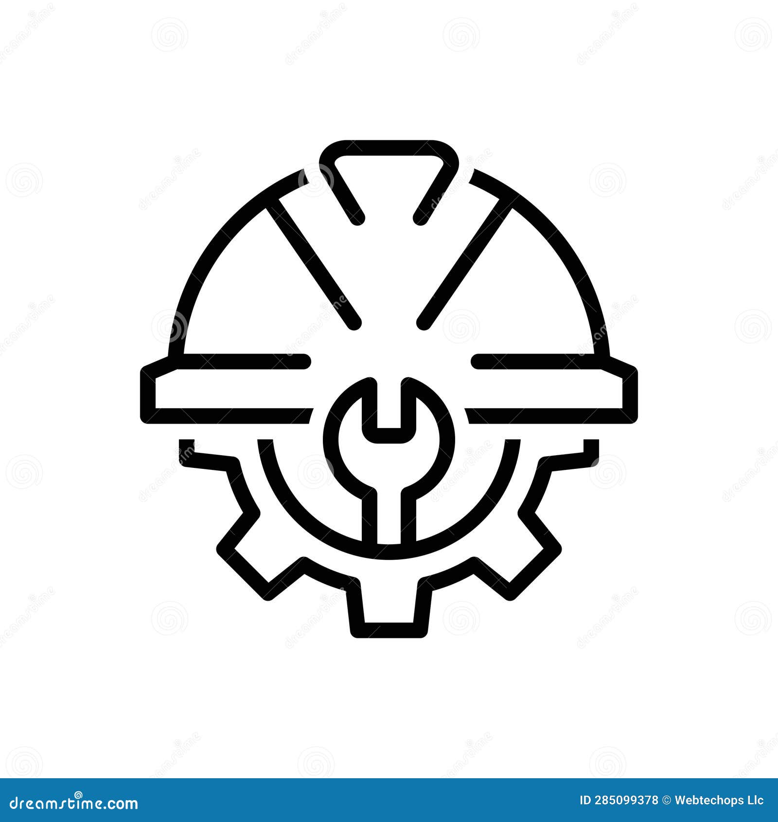 Black Line Icon for Reform, Improvement and Service Stock Vector ...