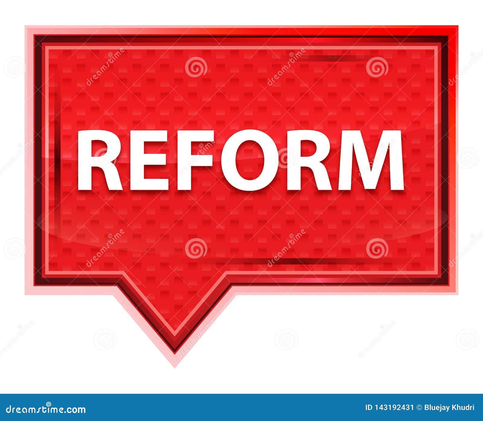 Reform Misty Rose Pink Banner Button Stock Illustration - Illustration ...