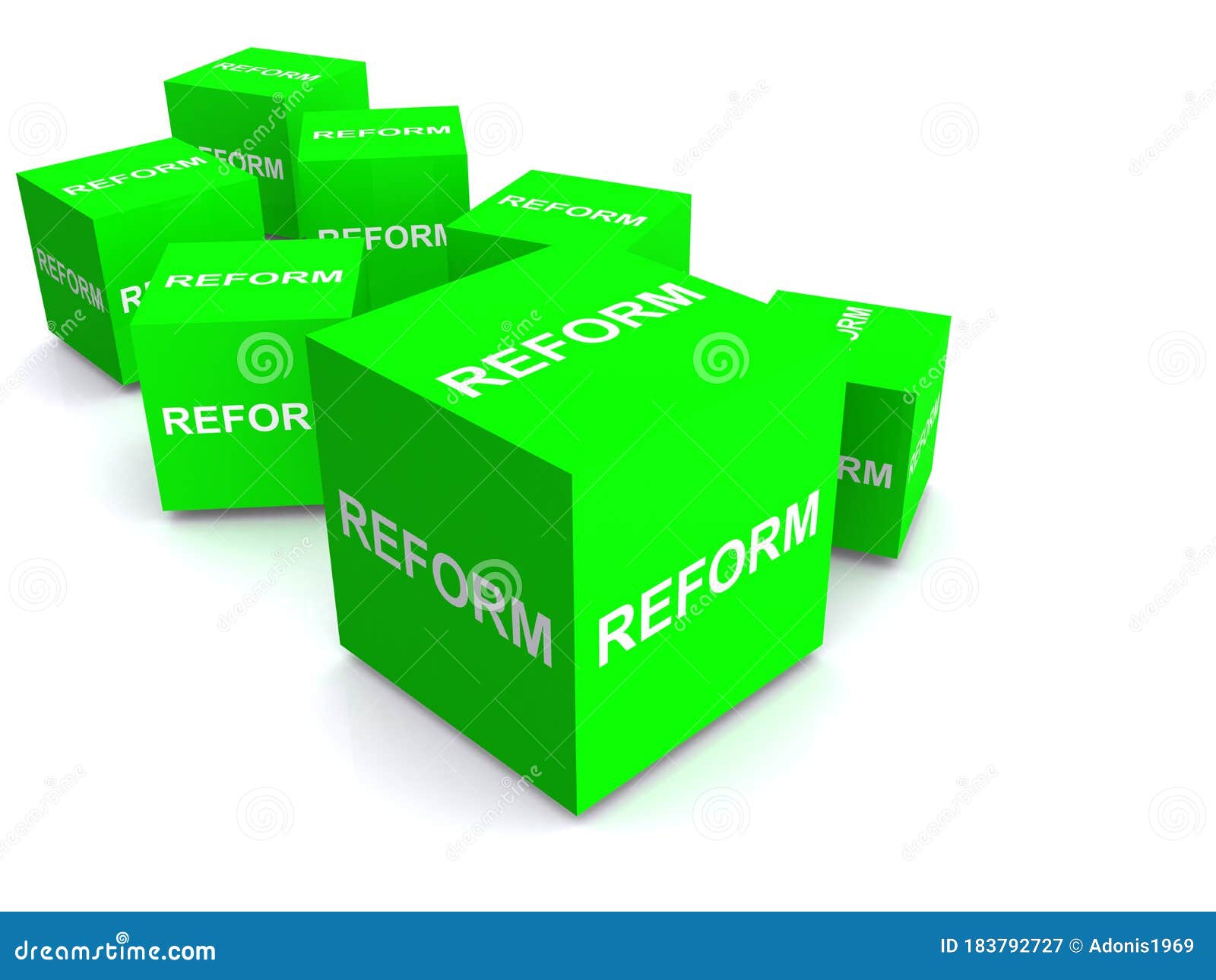 Reform word blocks stock illustration. Illustration of lifestyle ...