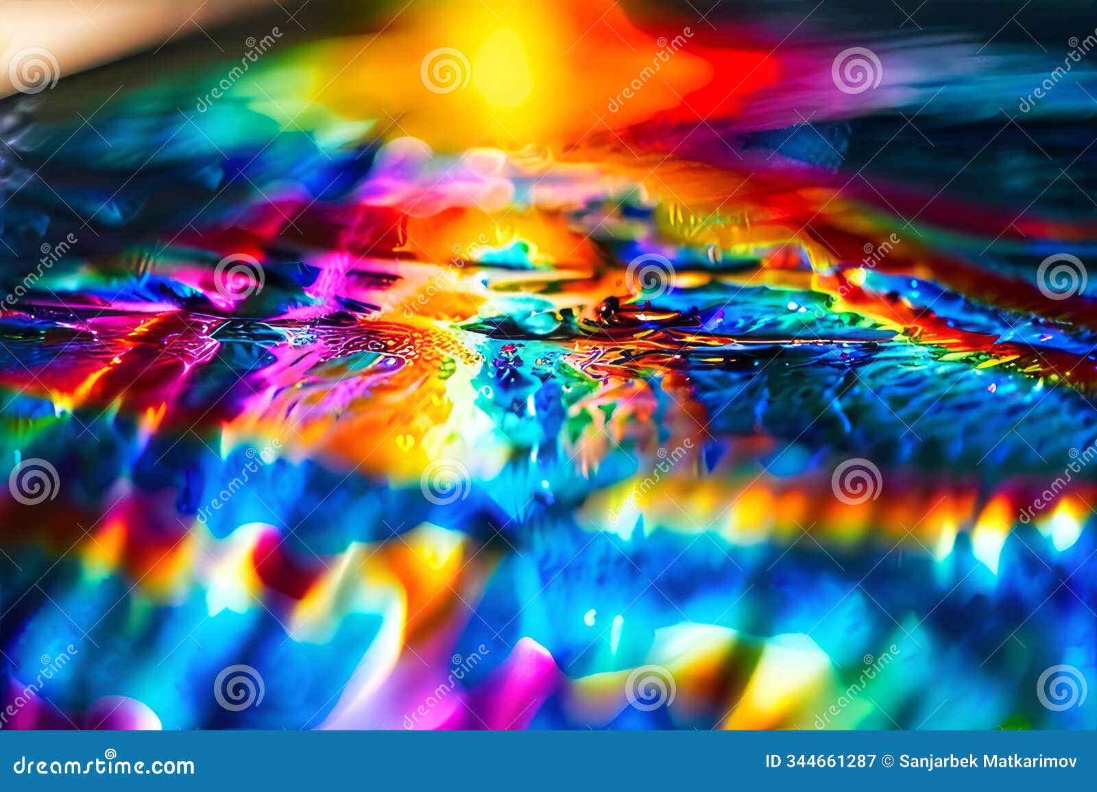 Refracted Rainbow Refractive a Refracted Rainbow Splattered with Stock ...