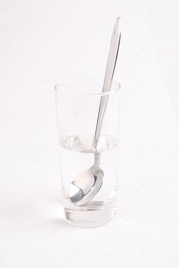 Refraction stock photo. Image of ladle, phenomena, spoon - 9700722
