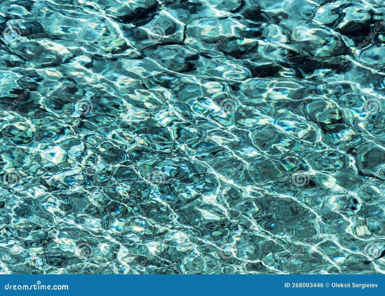 Refraction of a Clear Water Surface Stock Photo - Image of clean ...