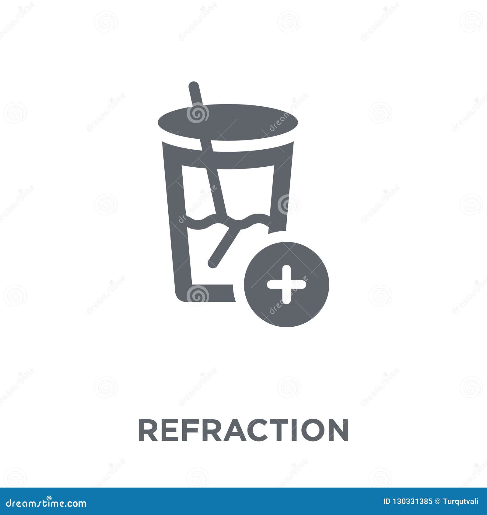 Refraction Icon. Trendy Refraction Logo Concept On White Backgro ...