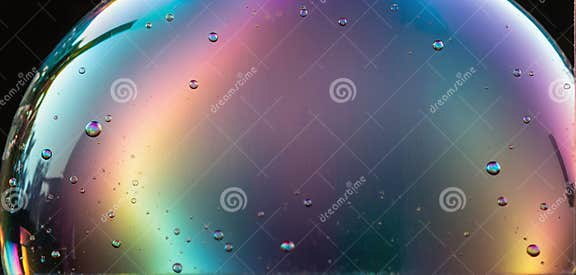 The Refraction and Interference of Light on the Thin Surface Layer of a Soap Bubble Causes it To ...