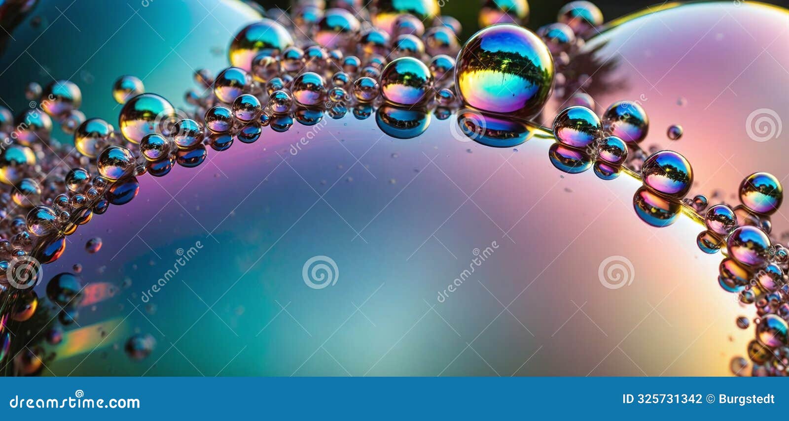 The Refraction and Interference of Light on the Thin Surface Layer of a Soap Bubble Causes it To ...