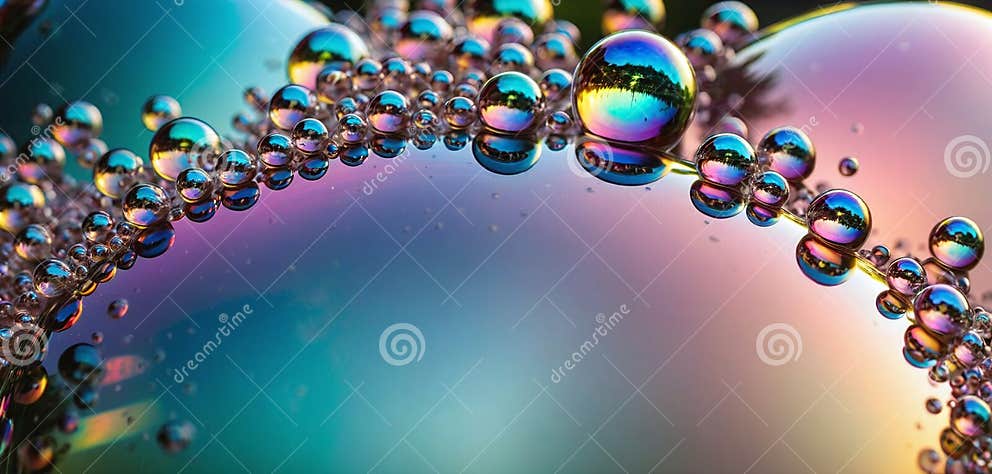 The Refraction and Interference of Light on the Thin Surface Layer of a Soap Bubble Causes it To ...