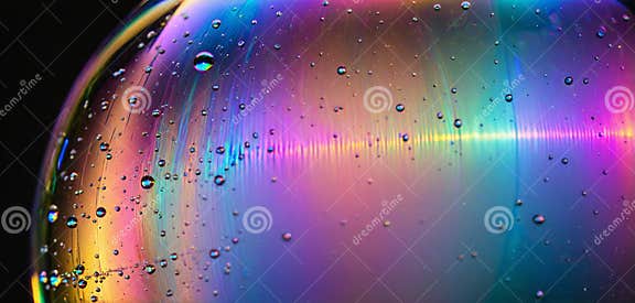 The Refraction and Interference of Light on the Thin Surface Layer of a Soap Bubble Causes it To ...