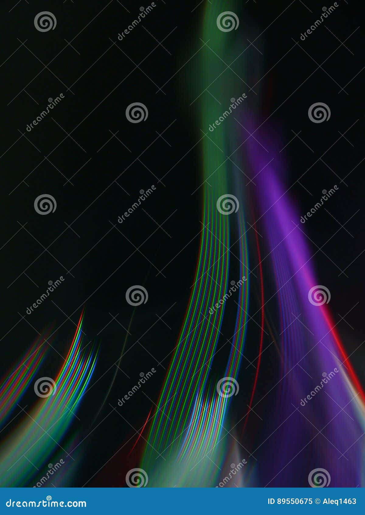 The Refraction of Light is Applied at Night Stock Image - Image of ...