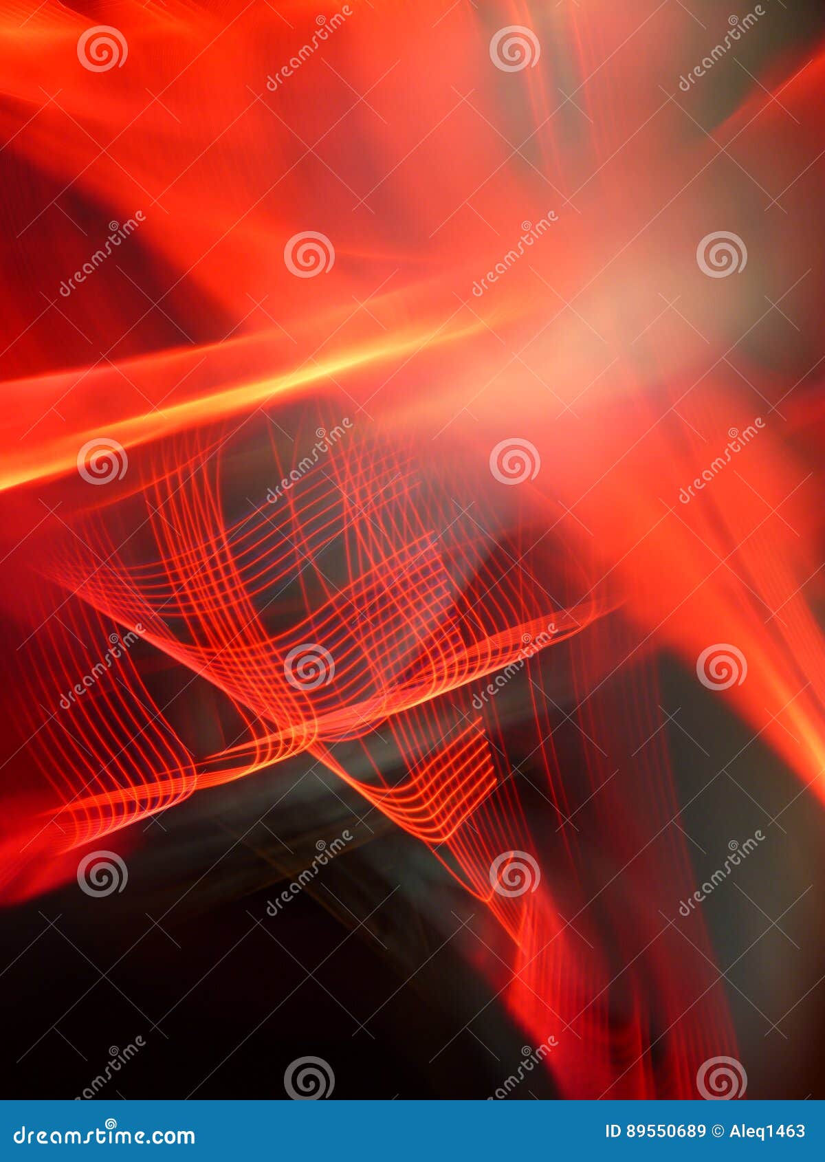 The Refraction of Light is Applied at Night Stock Illustration ...