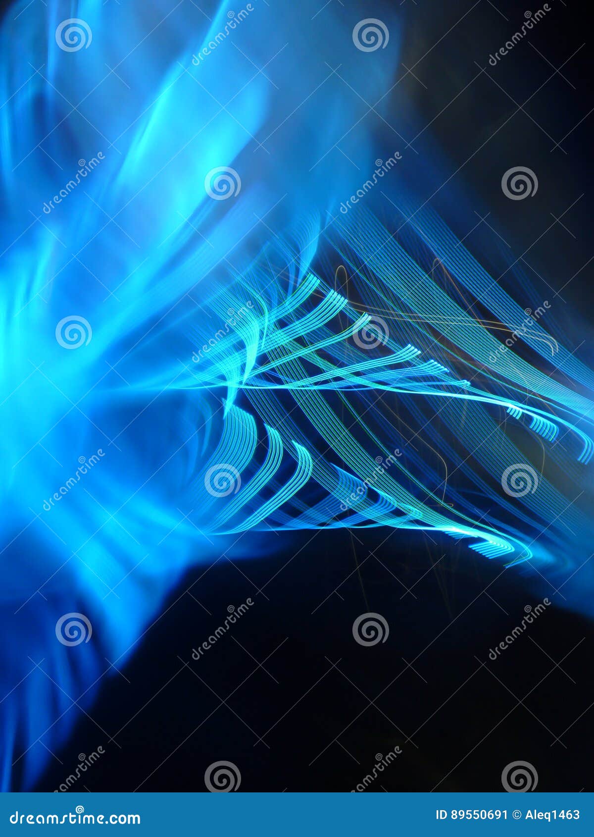 The Refraction of Light is Applied at Night Stock Illustration ...