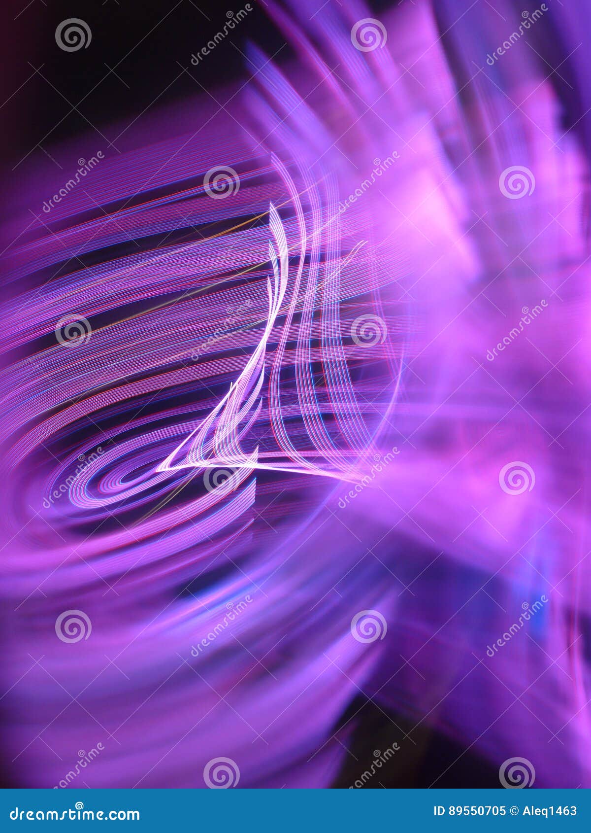 The Refraction of Light is Applied at Night Stock Illustration ...