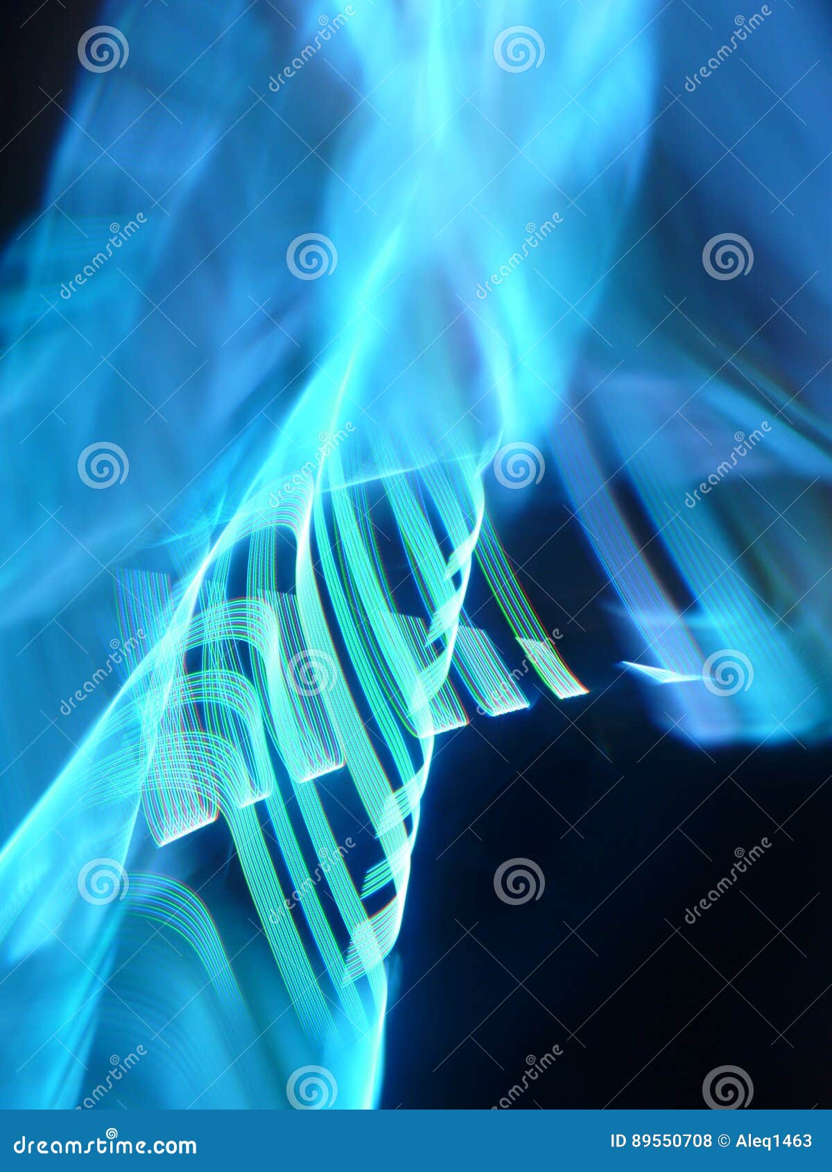 The Refraction of Light is Applied at Night Stock Illustration ...