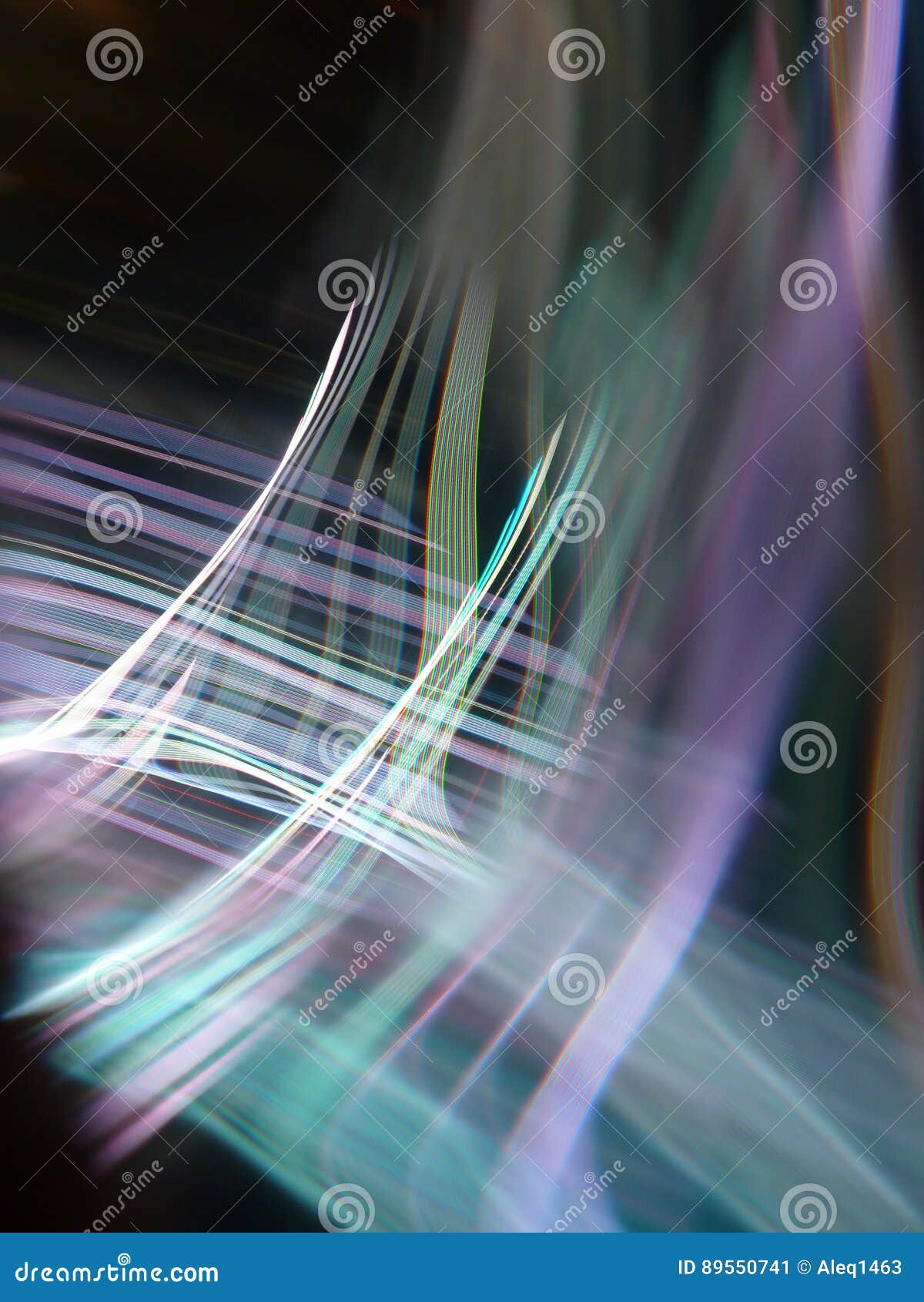 The Refraction of Light is Applied at Night Stock Illustration ...
