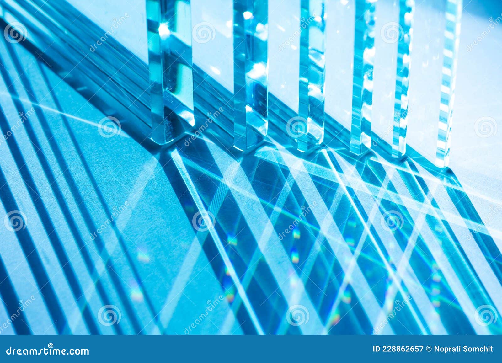 Beam of Light through Glass Stock Image - Image of building, glow ...