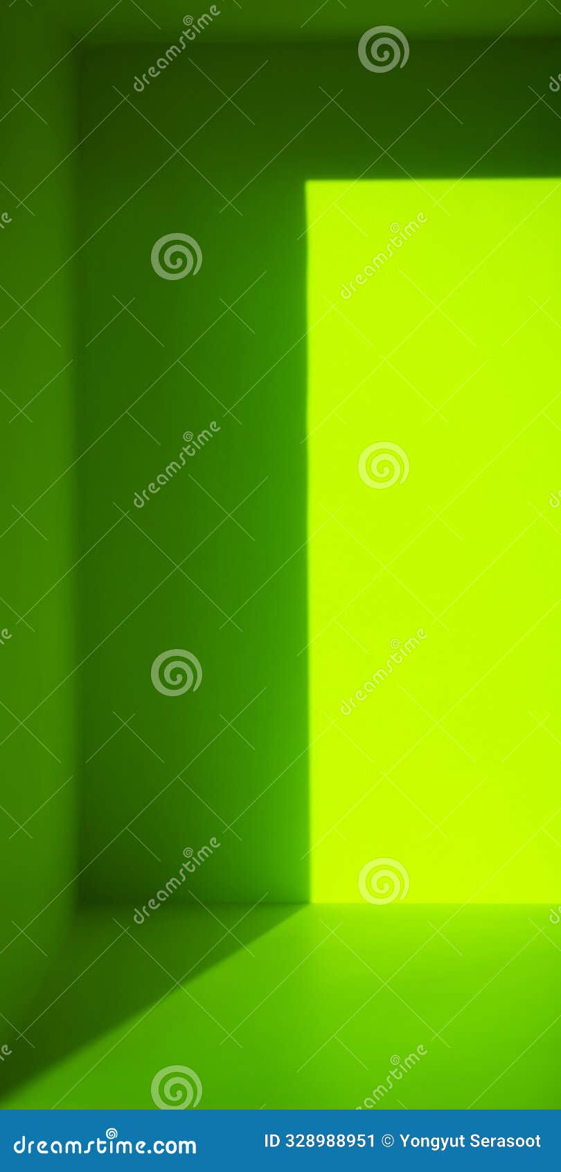 Refraction Light and Shadow Green Fresh Architecture Stock Image ...