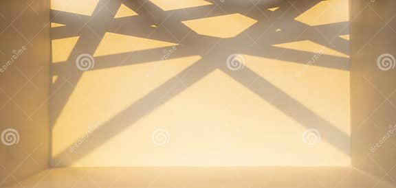 Refraction of Light and Shadow in Rooms with Free Space Stock Photo ...