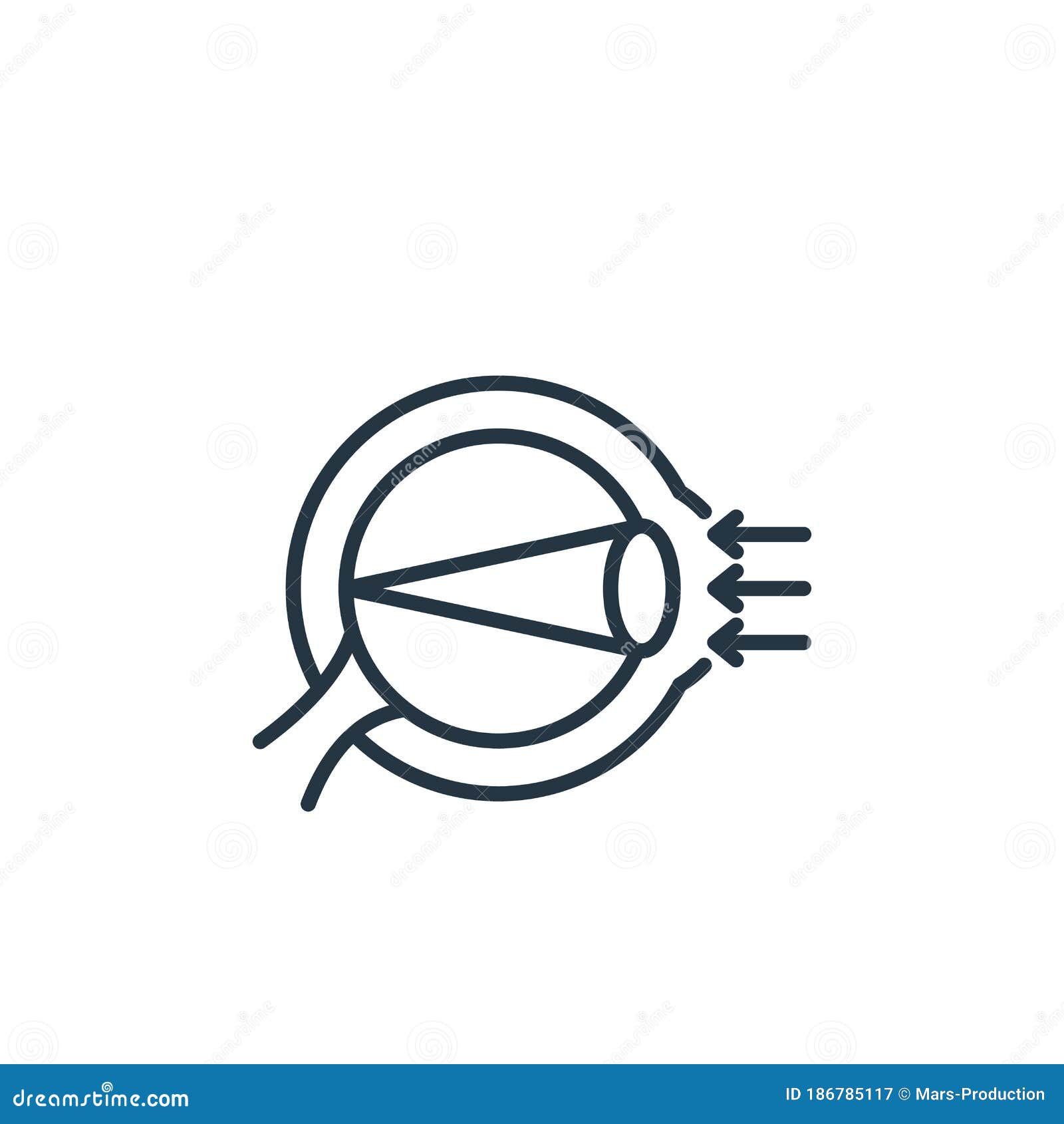 Refraction Vector Icon In 6 Different Modern Styles. Black, Two Colored ...