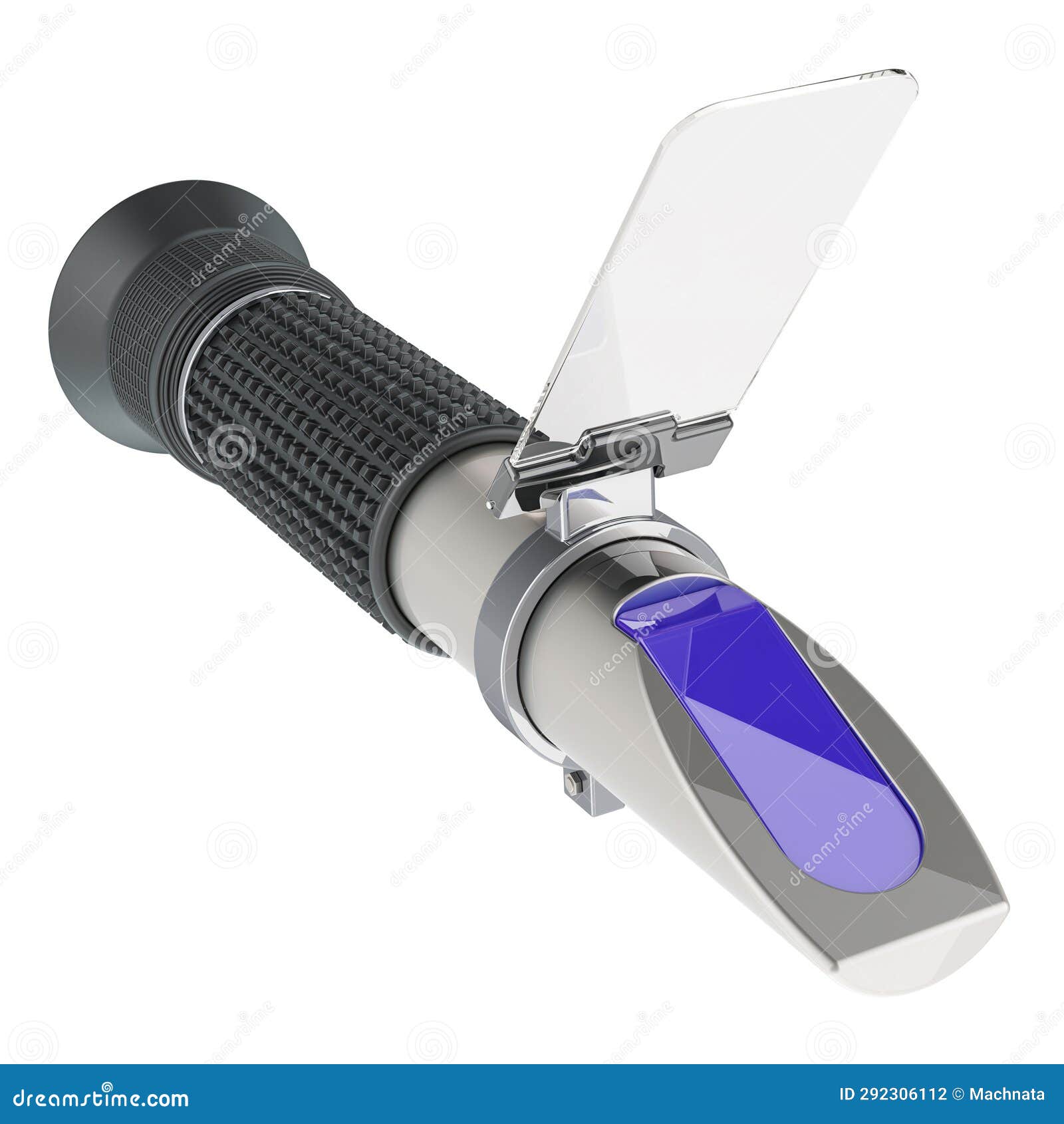 Hydrometer Display Mock Up Isolated On A Grey Background. Black And ...