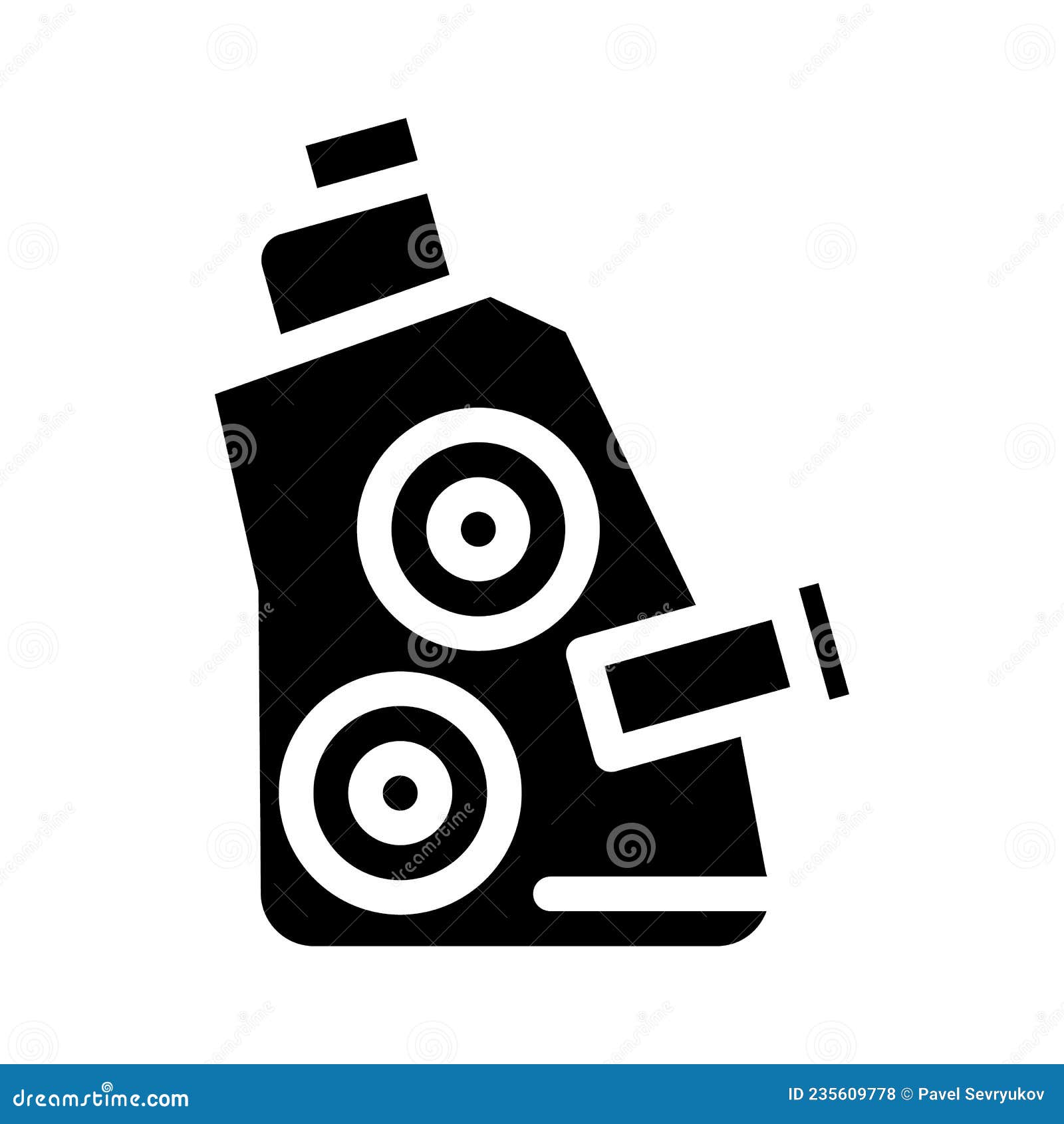 Refractometer Lab Equipment Glyph Icon Vector Illustration Stock Vector ...