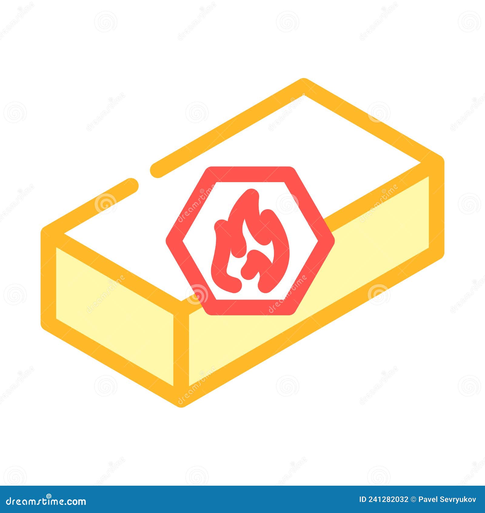 Refractory Brick Color Icon Vector Illustration Stock Vector ...