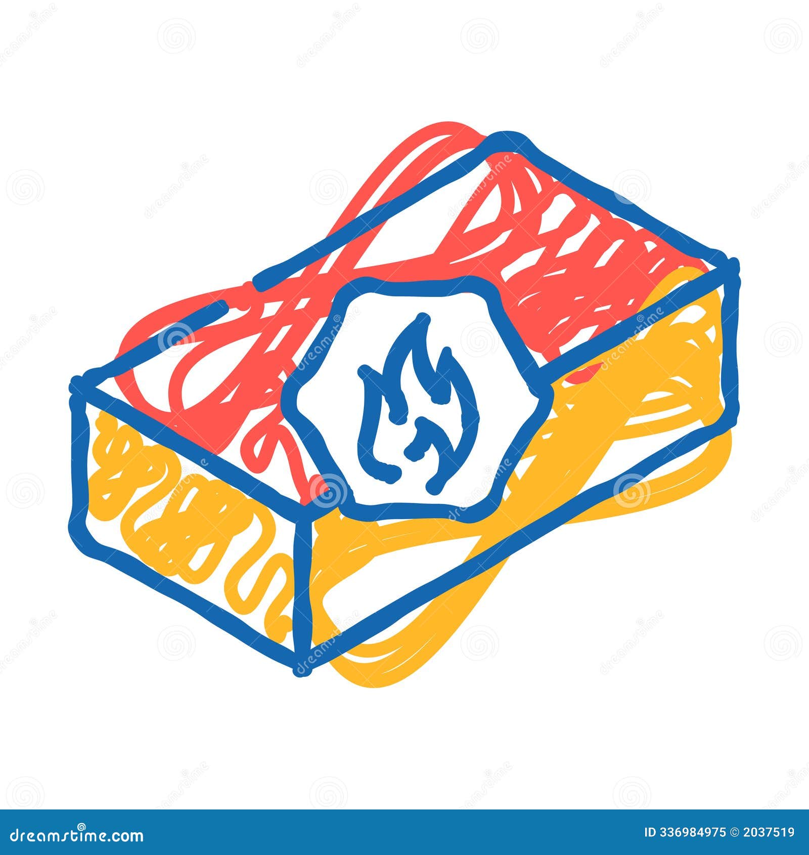 Refractory Brick Icon Doodle Illustration Stock Vector - Illustration ...