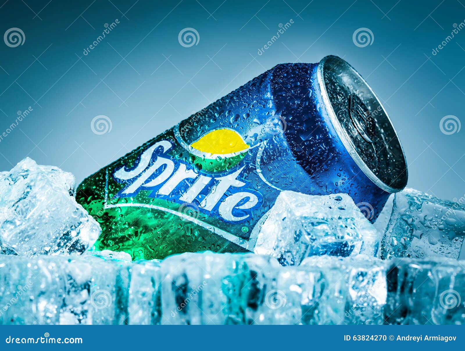 Refresco Sprite imagen editorial. Imagen de estudio, marca - 63824270