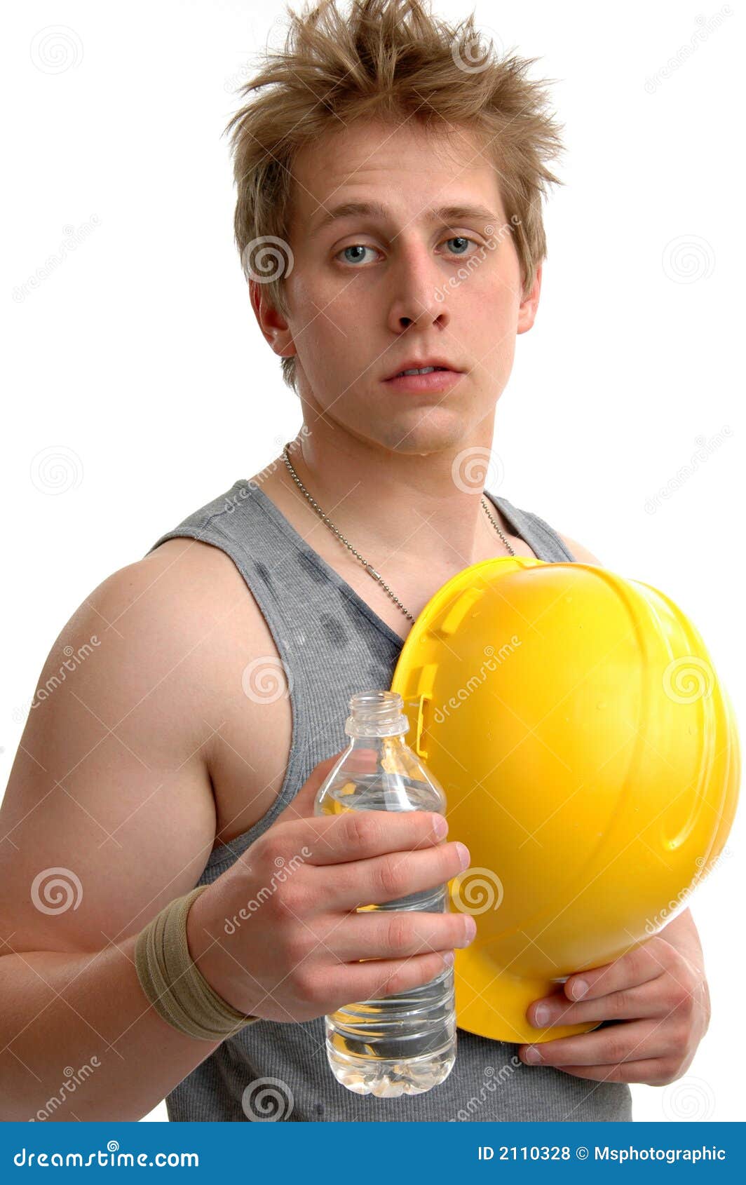 Refresh stock photo. Image of face, bottle, refreshment - 2110328