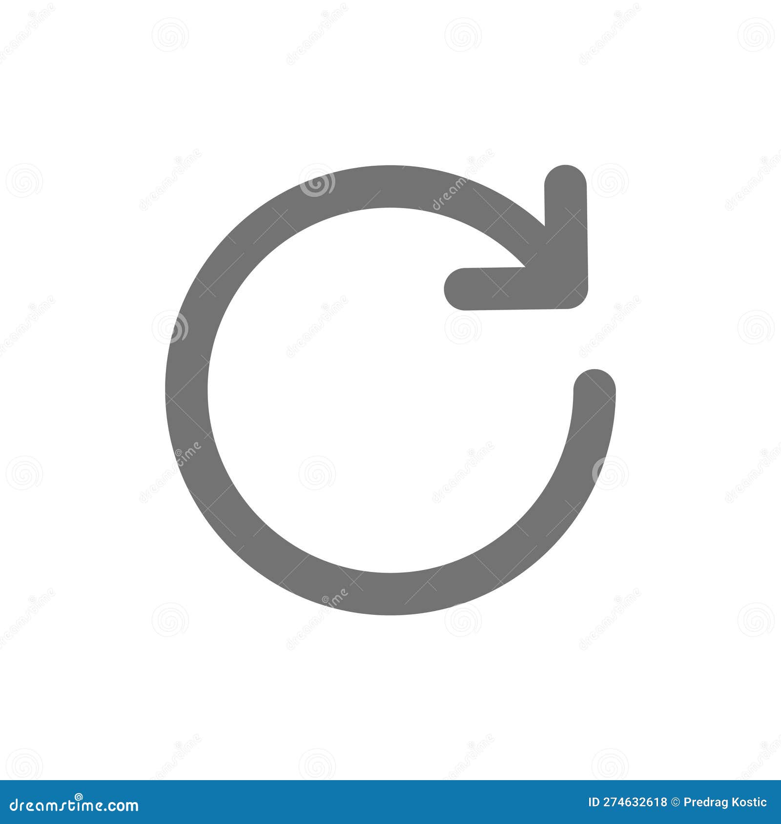 Refresh arrow icon stock illustration. Illustration of number - 274632618