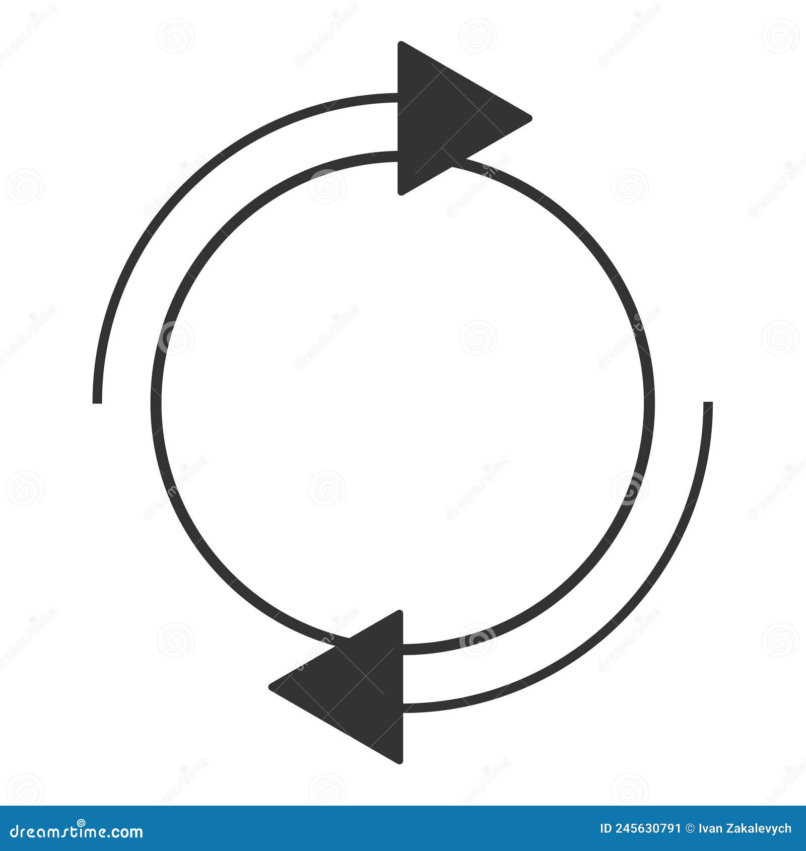 Refresh Arrow Icon. Repeat Symbol. Sign App Button Vector Stock Vector ...