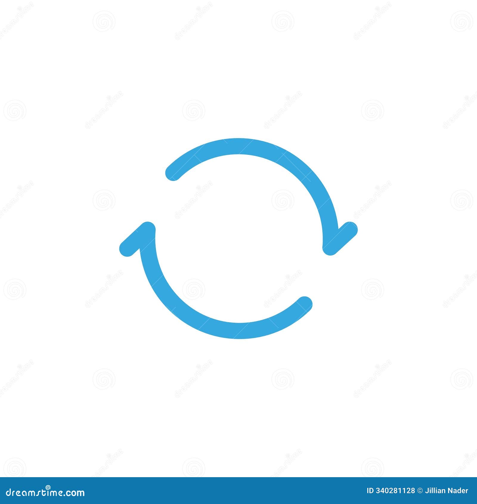 Refresh Arrows Icon Simple Vector Symbol Stock Vector - Illustration of ...