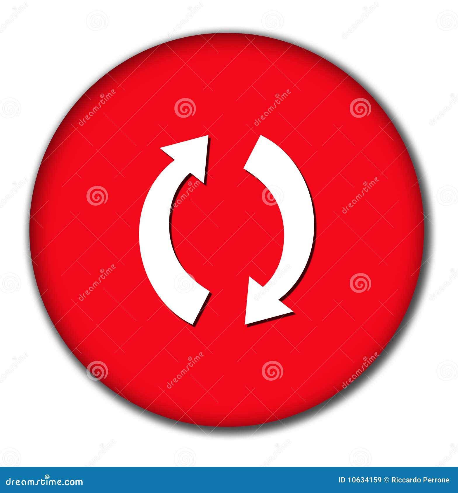 Refresh button stock illustration. Illustration of refresh - 10634159