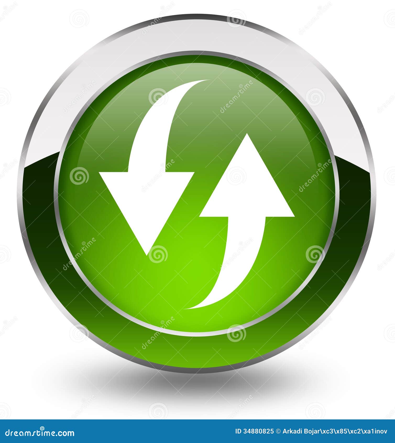 Refresh button stock illustration. Illustration of navigation - 34880825