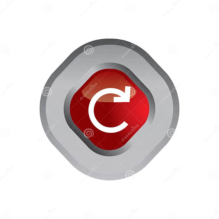 Refresh Button. Vector Illustration Decorative Design Stock Vector ...