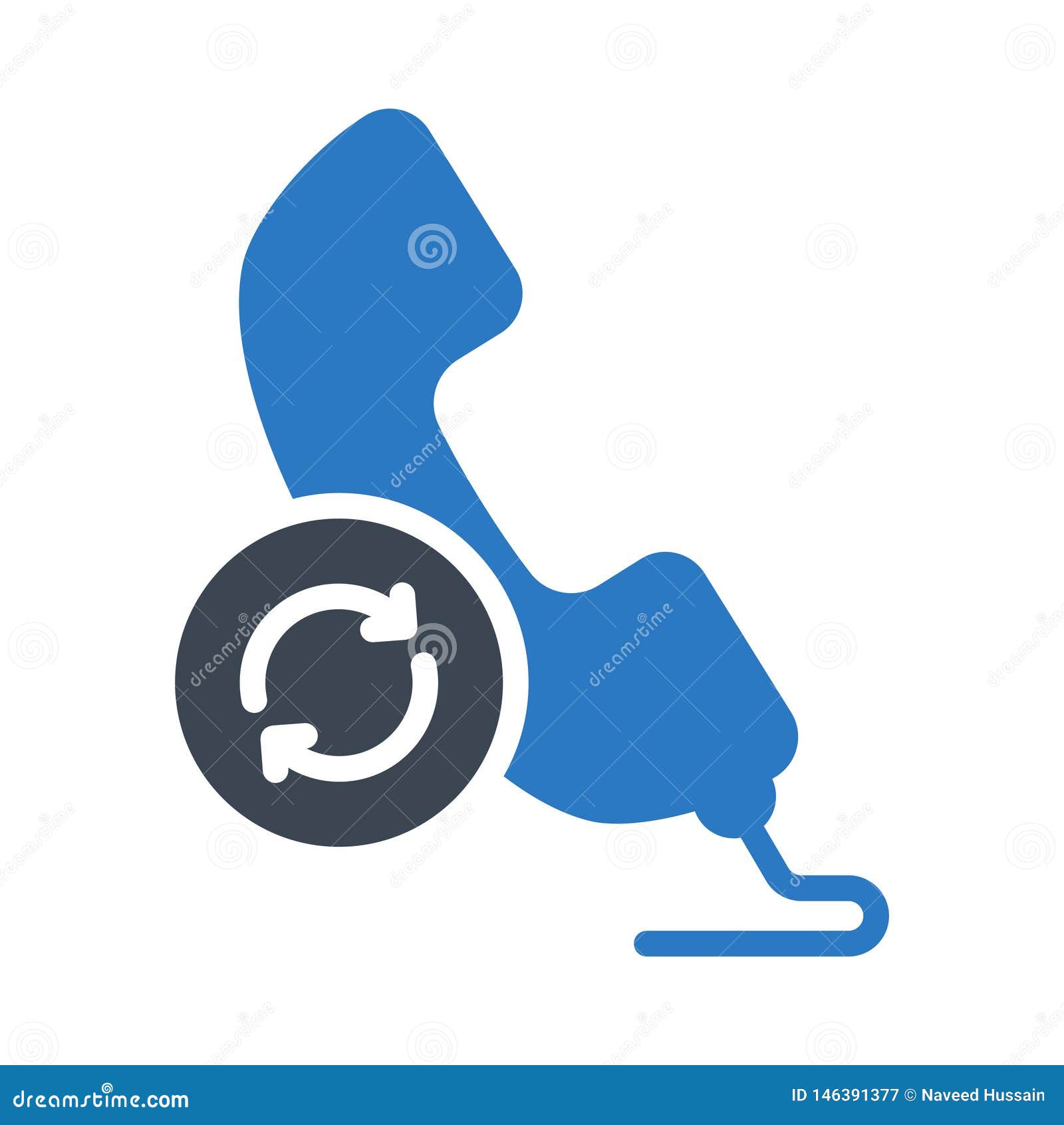 Refresh Call Glyph Color Vector Icon Stock Vector - Illustration of ...
