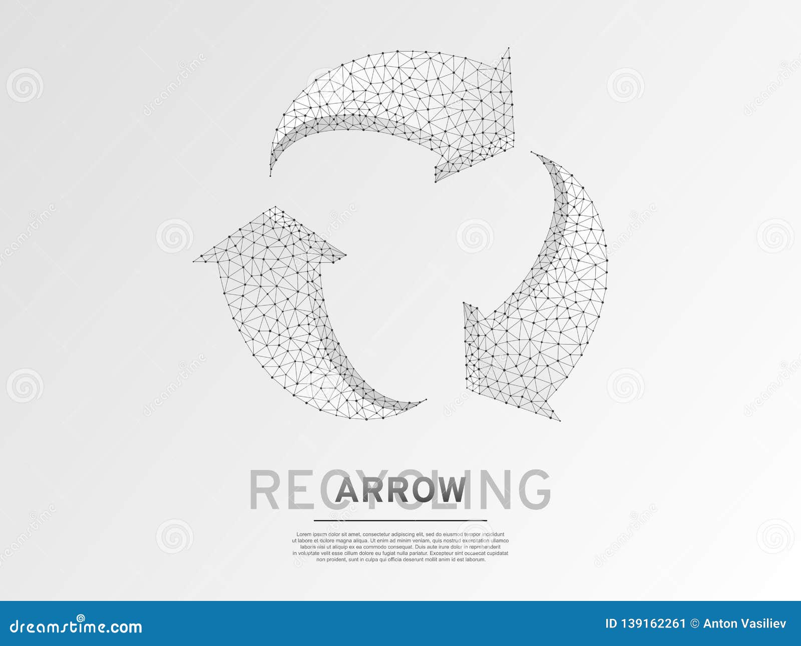 Refresh Circular Arrow Symbol. Wireframe Digital 3d Vector Origami ...