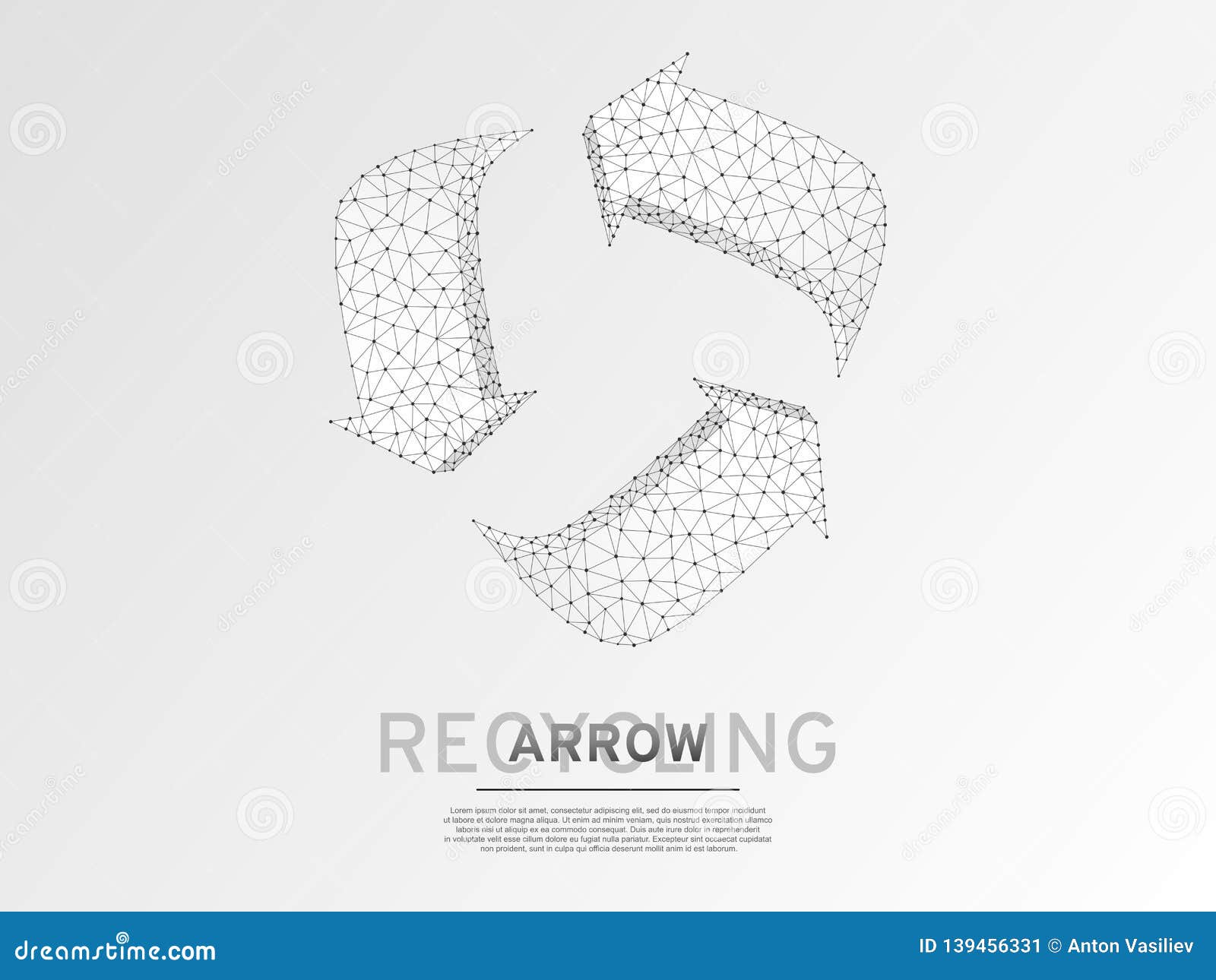 Refresh Circular Arrows Symbol. Wireframe Digital Vector Origami ...