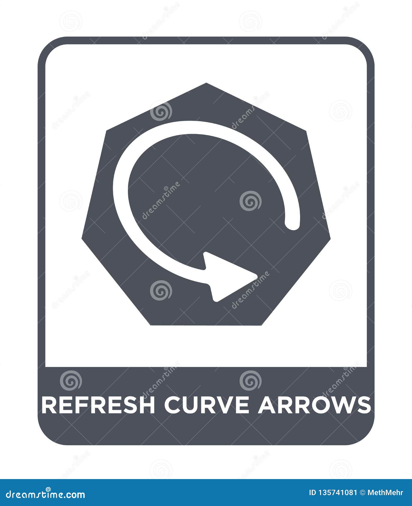 Refresh Curve Arrows Icon in Trendy Design Style. Refresh Curve Arrows ... Refresh Curve Arrows Icon in Trendy Design Style. Refresh Curve Arrows ...
